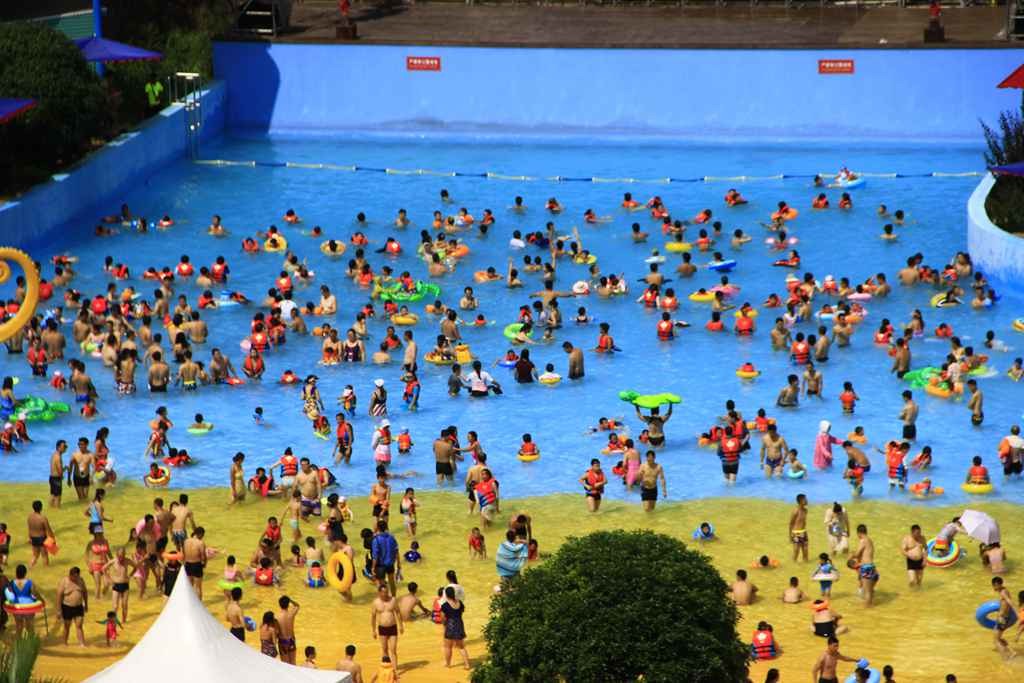 Huge Air Compressor Power Wave Pool with 3m Wave Height For Water Park
