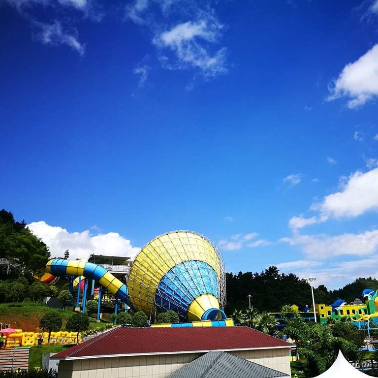 Fiberglass Super Tornado Water Slide 14.6m Platform Height Easy ...