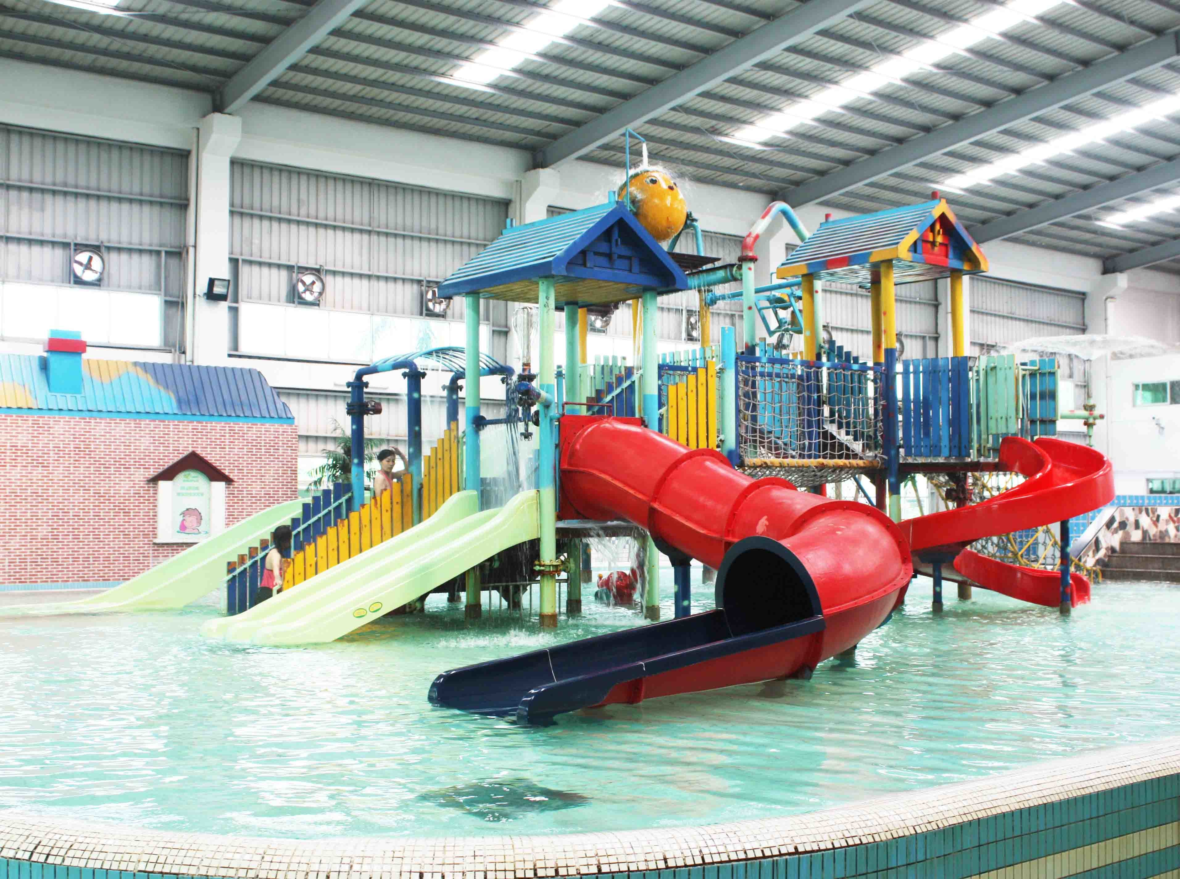 Water House Aqua Park Games Platform 21*18*9m With Water Slide For ...