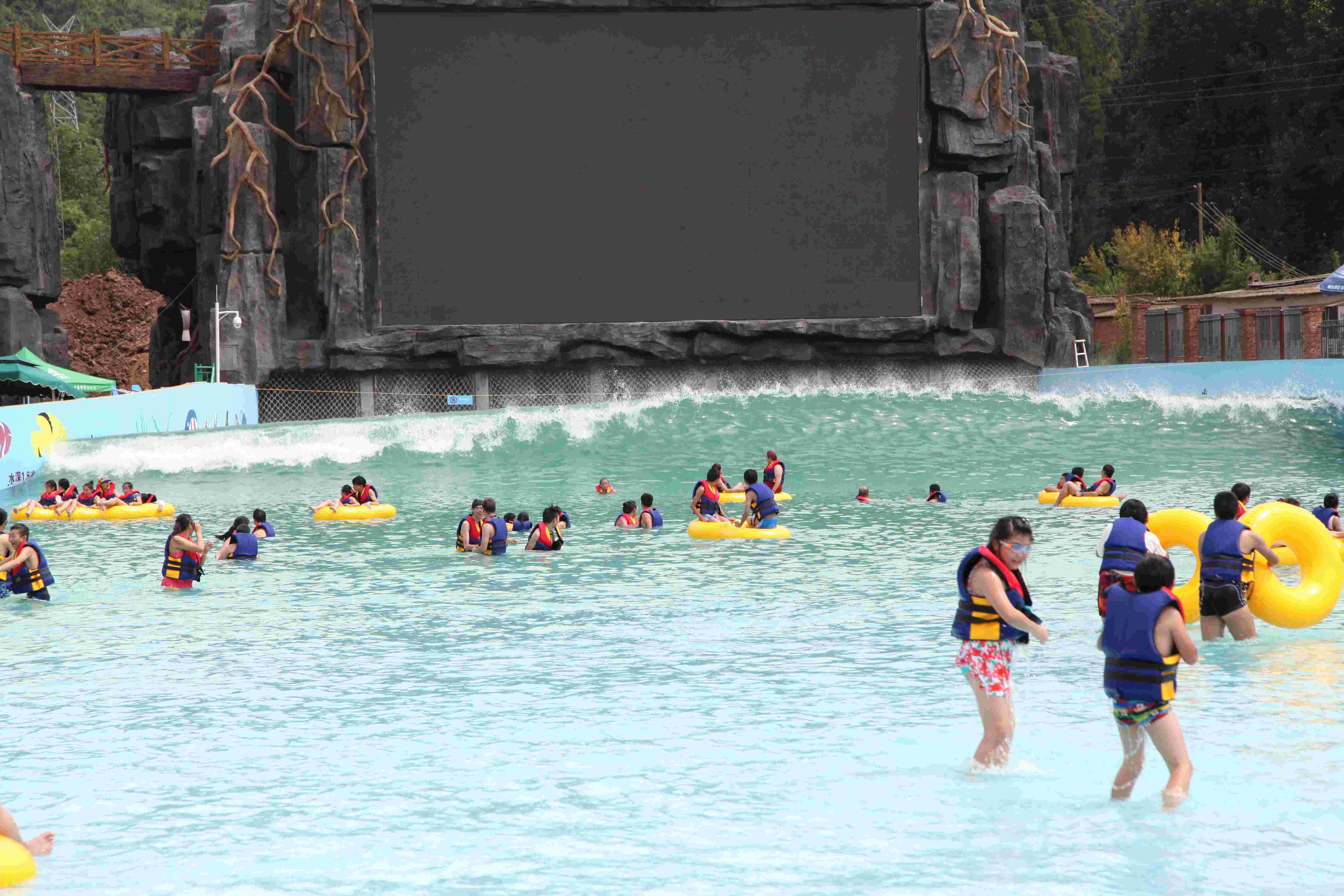 Huge Air Compressor Power Wave Pool with 3m Wave Height for Large Water ...