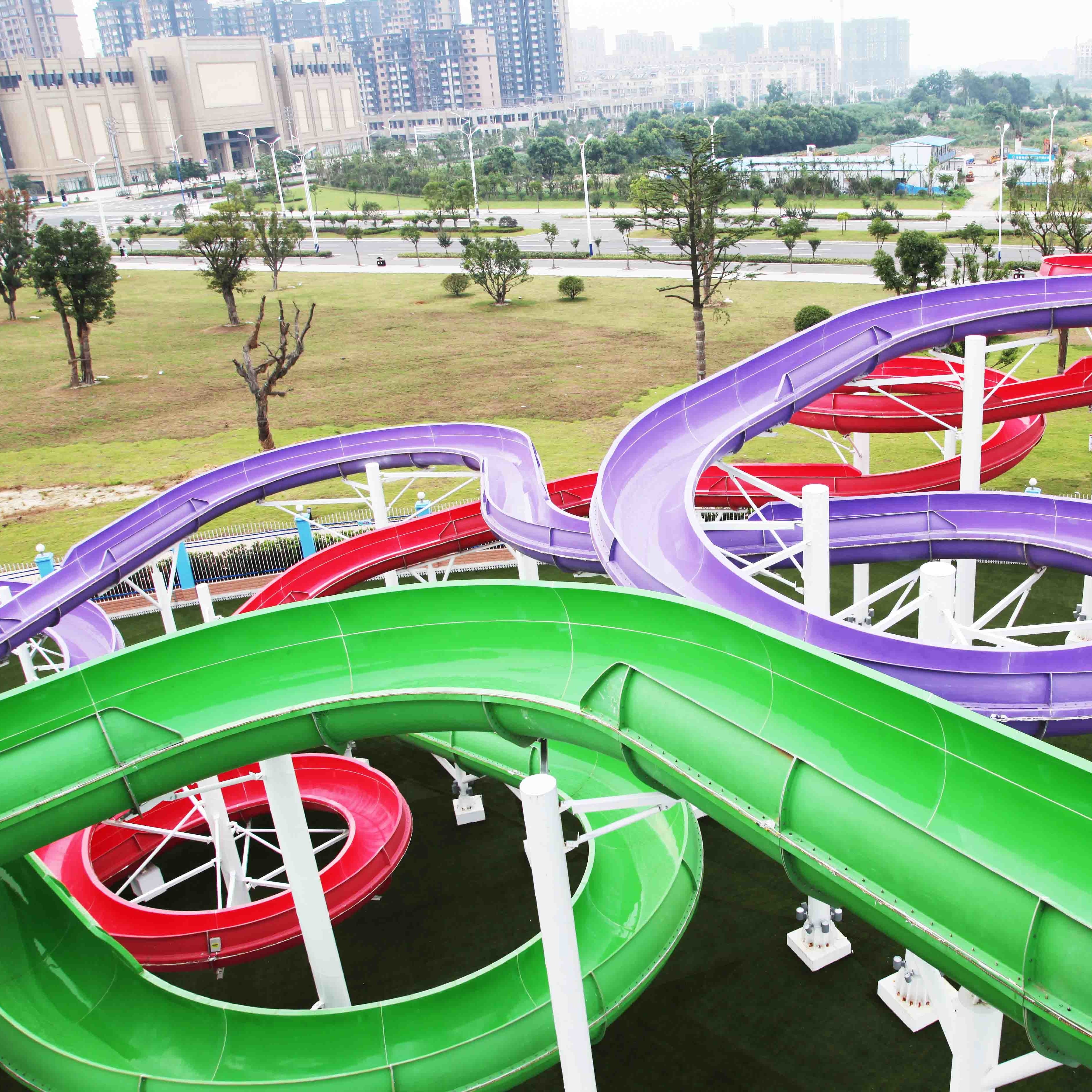 Fun Backyard Custom Water Pool Slides For Family , Amusement Park ...