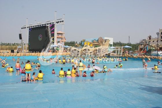 Water Park Wave Pool Equipment , Waterpark Wave Machine For Family Fun ...